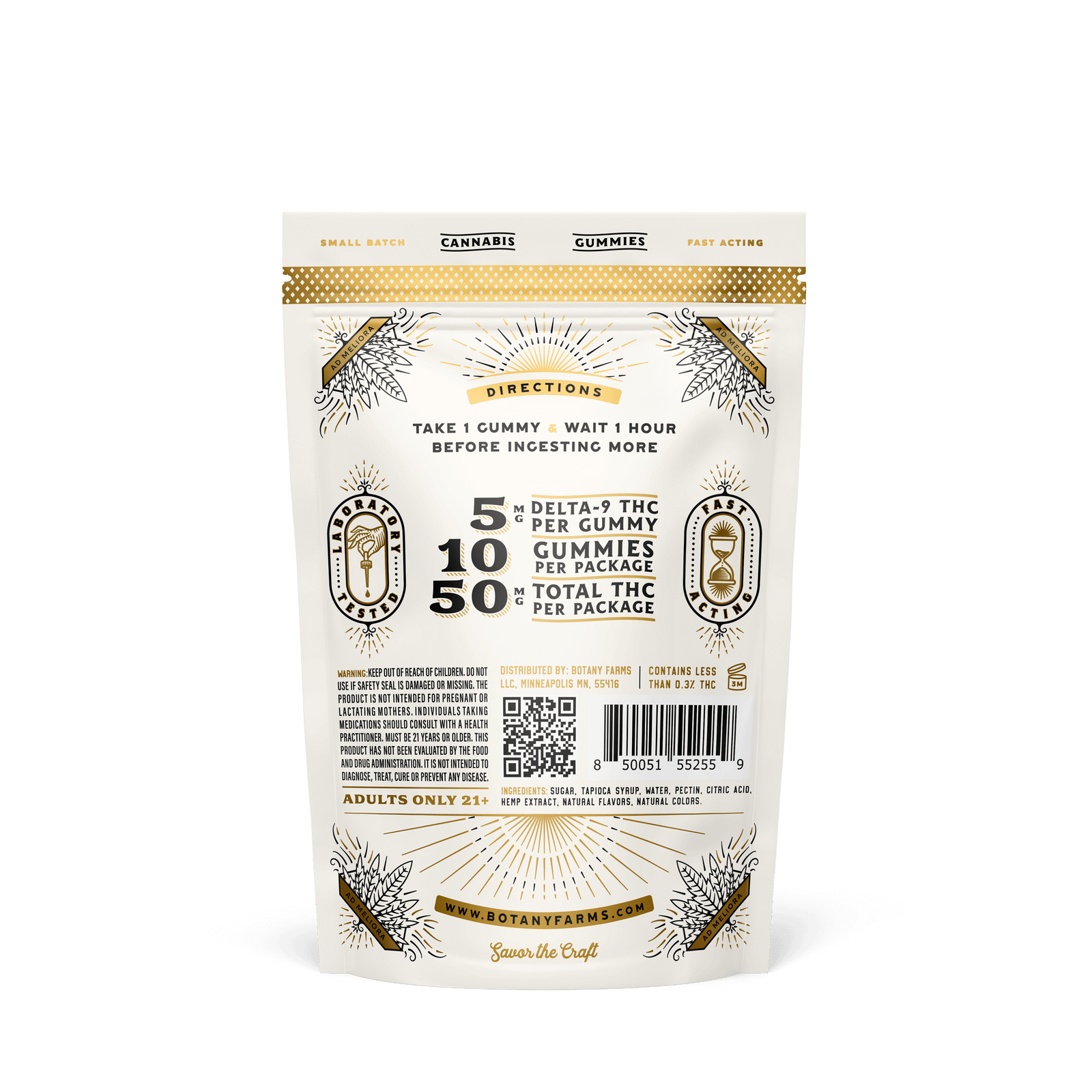 Nano Delta 9 Microdose Gummies | Botany Farms